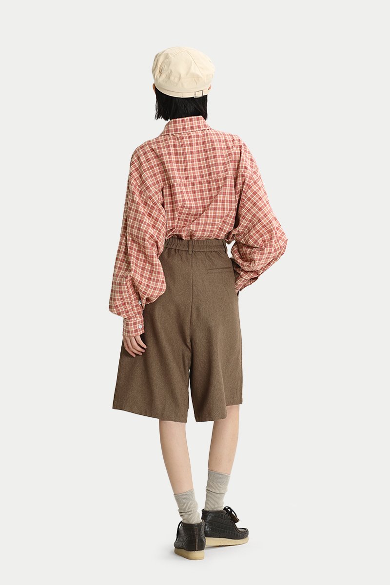 JUNKO SUIT BERMUDAS IN BROWN