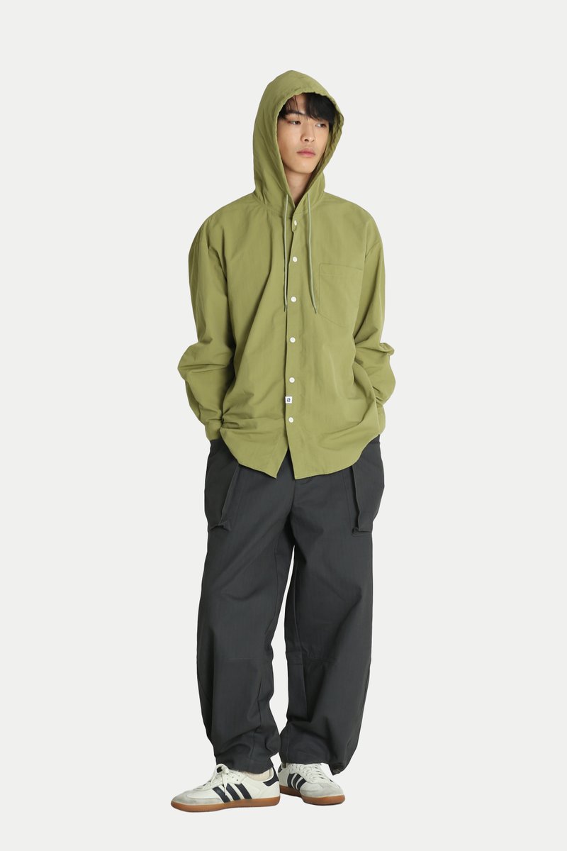 GUS RELAXED-FIT MONKEY TROUSERS IN CHARCOAL