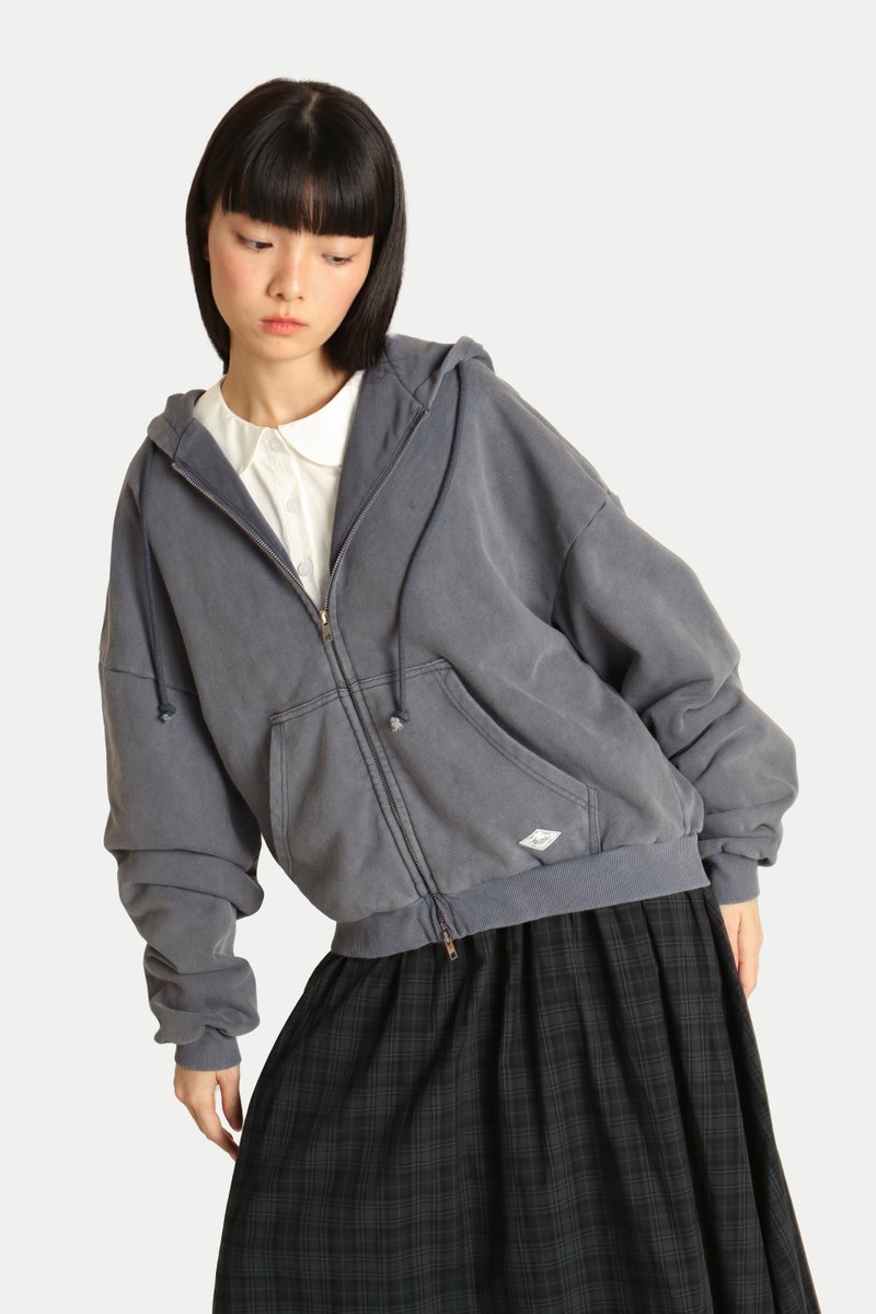 PABLO BOXY-FIT HOODIE IN STEEL